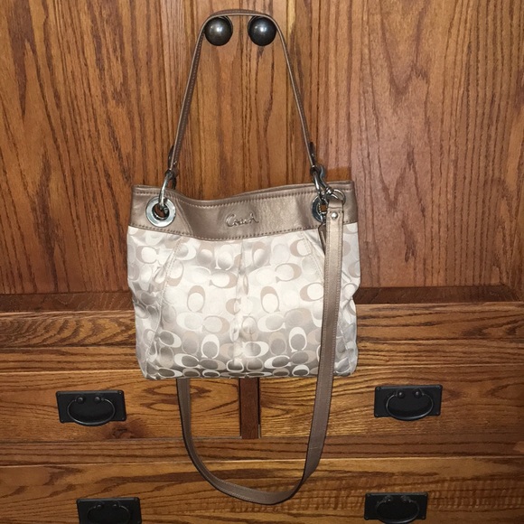 Coach | Bags | Coach Signature Collection Ashley Hippie Bag With ...